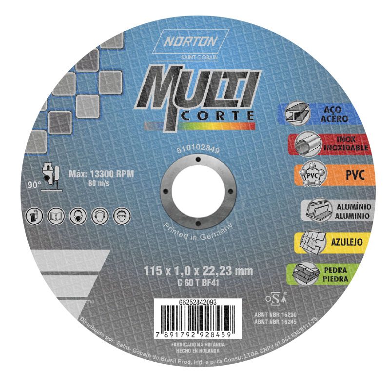 Disco - Multicorte - 4.5" x 1.6MM x 7/8" - MATCO Internacional